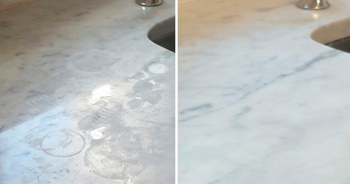 Bronxville Stone Honing Service Brought Back This Marble Countertop's ...